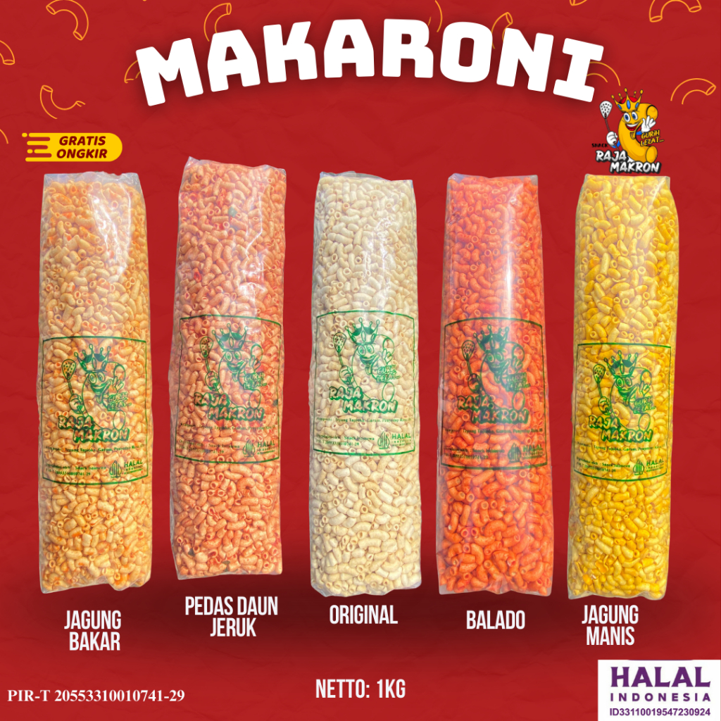 Jual 1 BAL MAKARONI KRESS BANTAT 4 VARIAN RASA 1KG | Shopee Indonesia