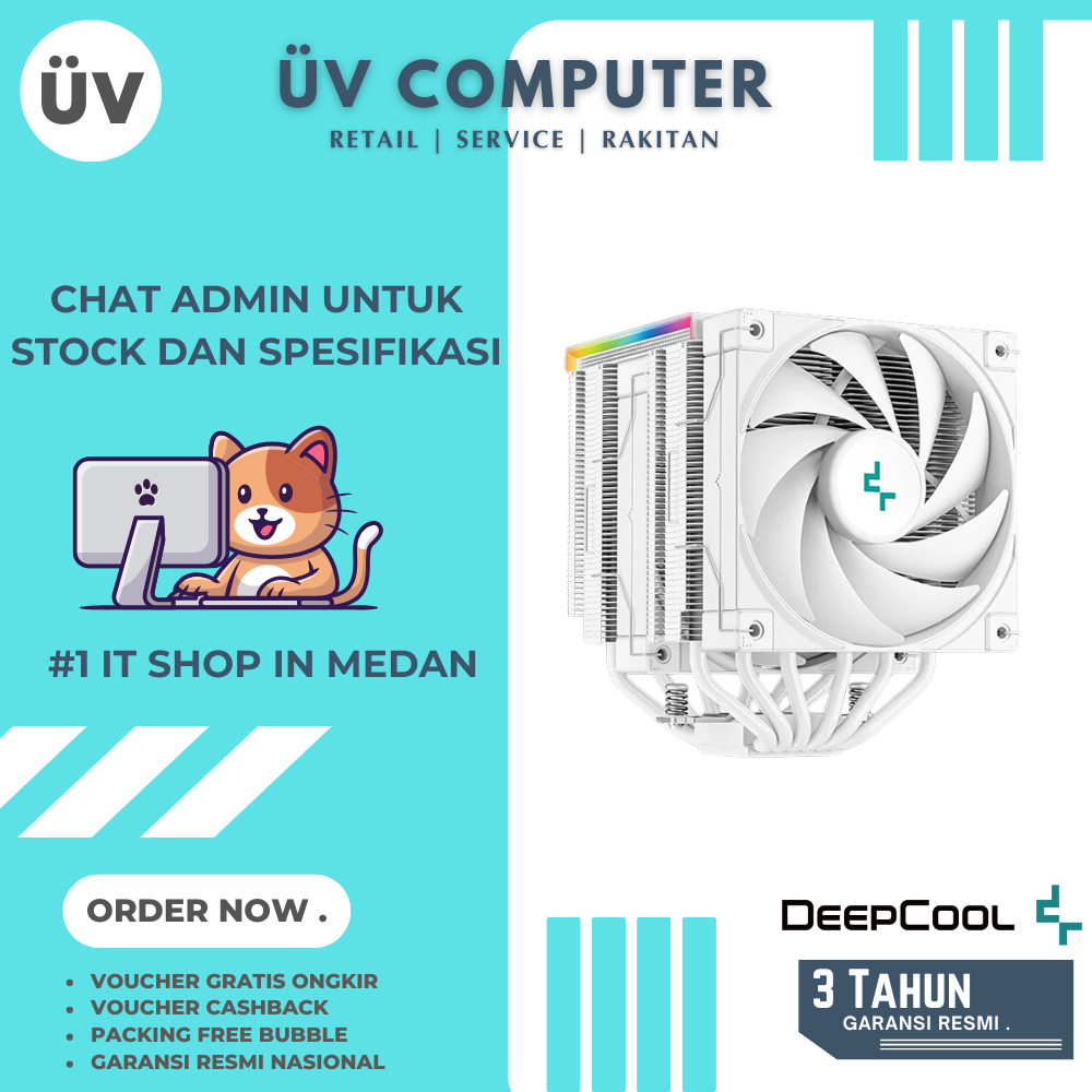 Jual Heatsink CPU Cooler Fan Processor DEEPCOOL AK620 DIGITAL ARGB ...