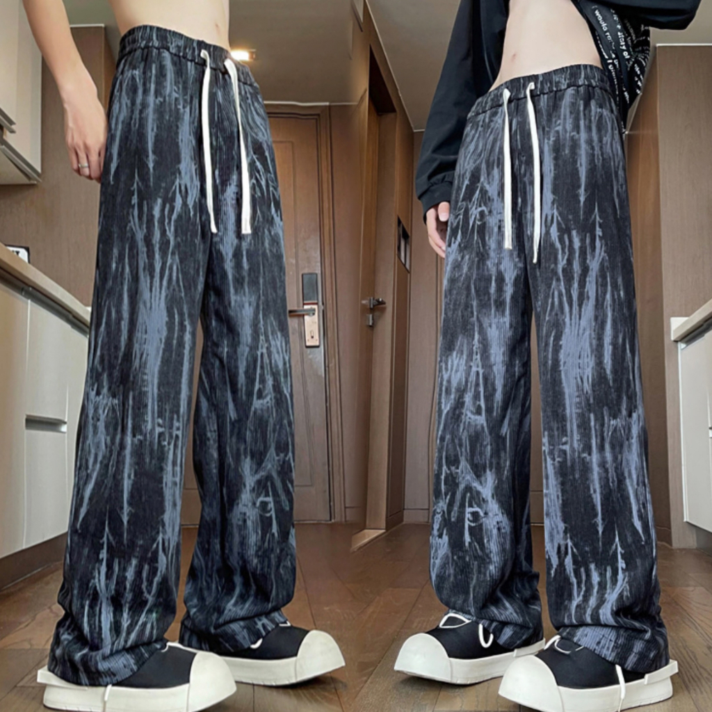Jual celana panjang pria corduroy gombrong kulot casual cowok korean style pewarna ikat vintage ...