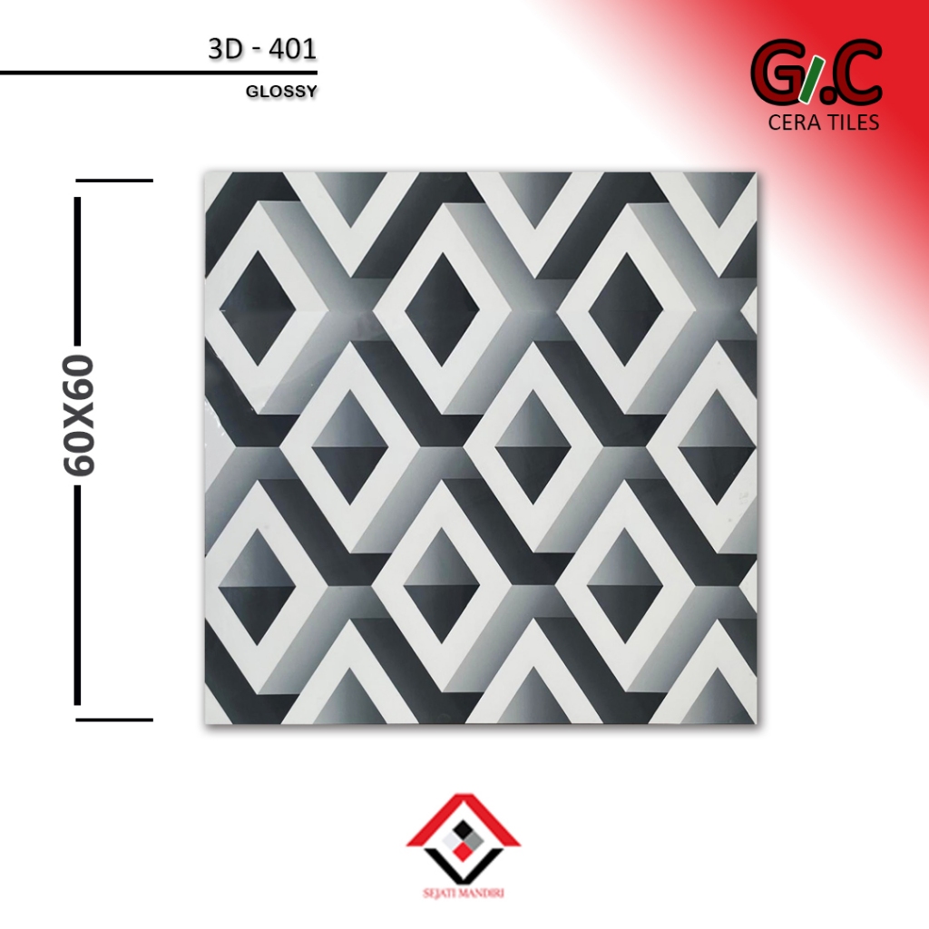 Jual granit 60x60 motif marmer mozaik 3D - gc ceratiles 3D - 401 | Shopee Indonesia