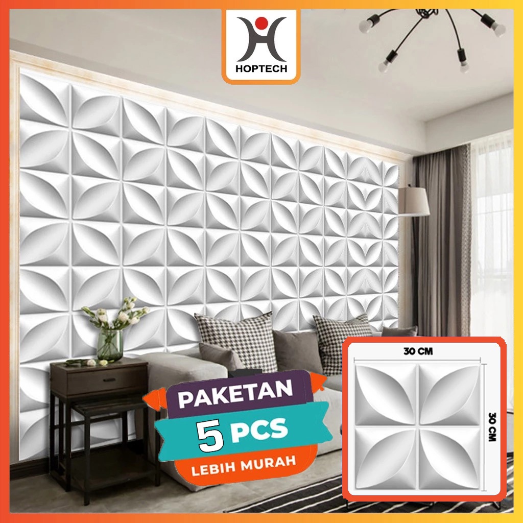 Jual Hopetech - WALL PANEL 3D PVC WALL PANEL WALLPAPER DINDING / WALL ...