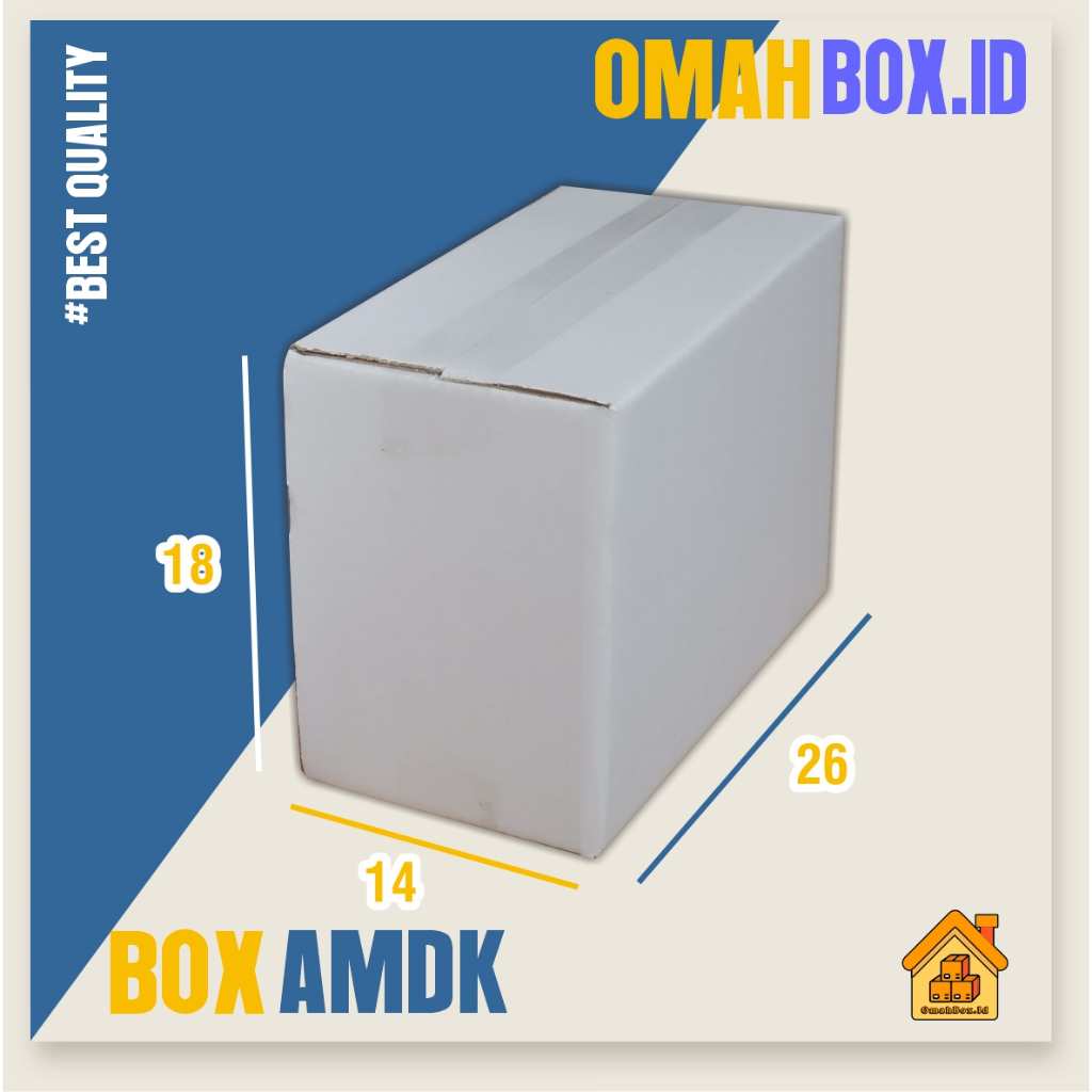 Jual Kardus box amdk putih 120ml x32 | 26x14x18 cm box air minum ...