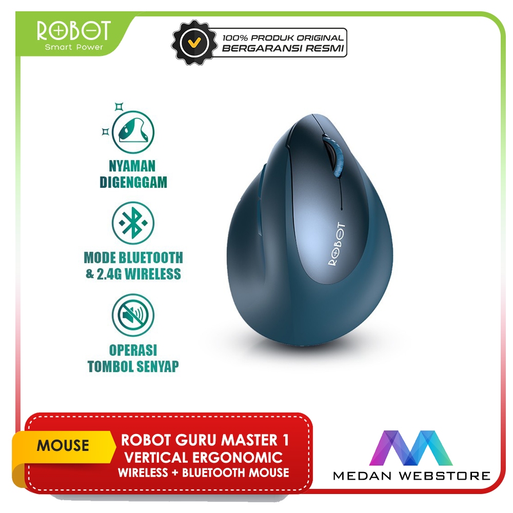 Jual MOUSE ROBOT Guru Master 1 Mouse Dual mode Bluetooth and Wireless ...