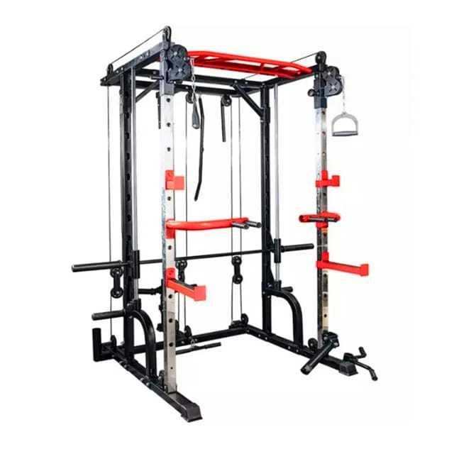 Jual Multi functional smith machine dual cable cross power rack ...