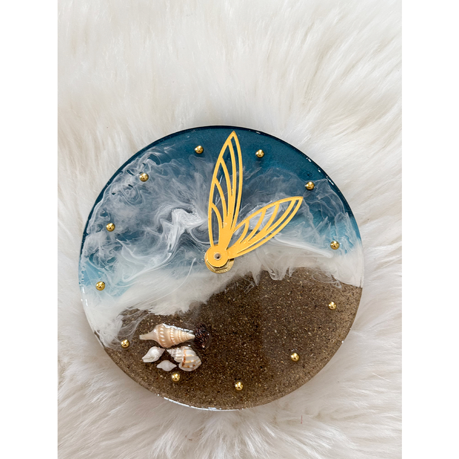 Jual OCEAN Jam Resin Ukuran 13 cm | GIFT JAM Handmade Custom | Gift Jam ...
