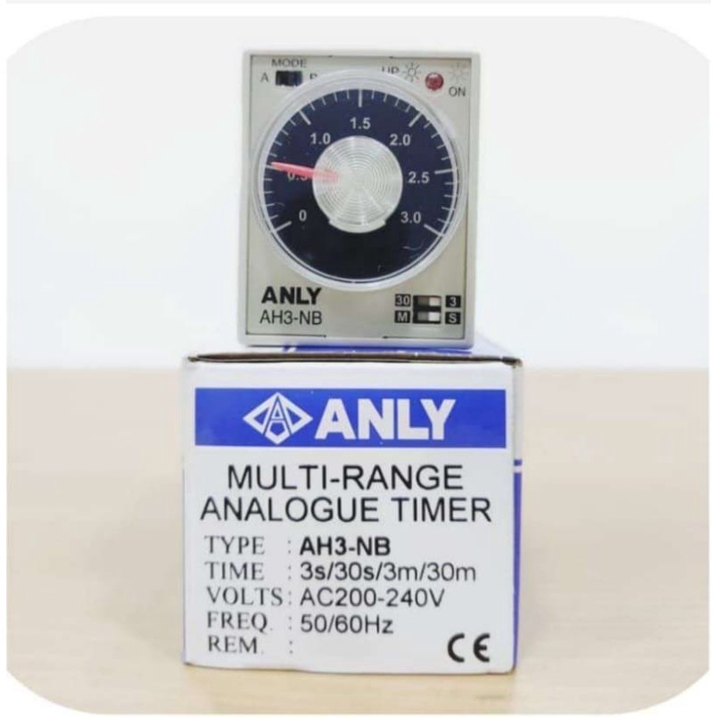 Jual ANLY Multi Range Analog Timer AH3-NB 220V 380V | Shopee Indonesia