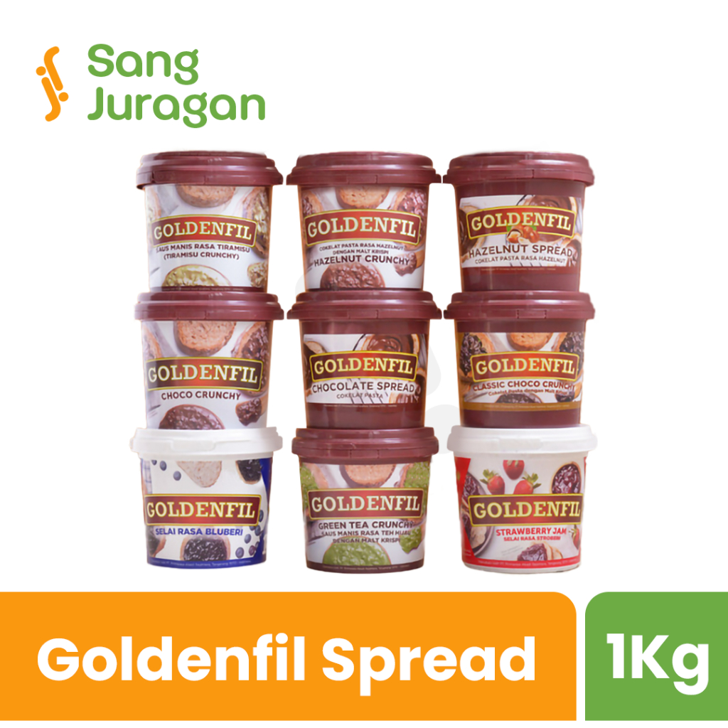 Jual Goldenfill Bucket 1 kg / Selai Goldenfil Aneka Rasa / All Varian ...