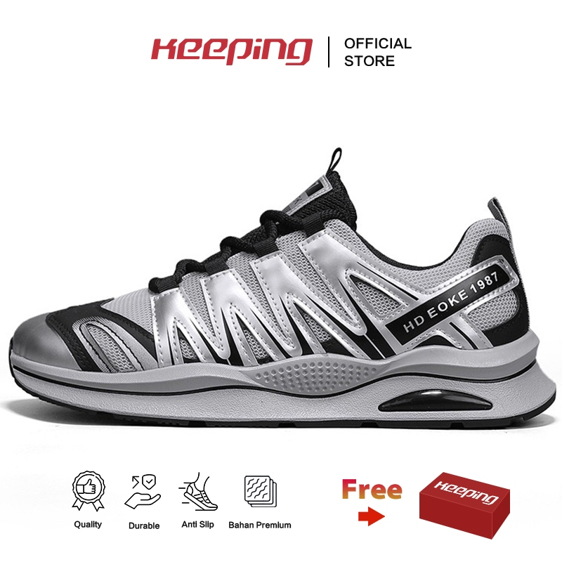 Jual Keeping Sepatu Pria Sneakers Sepatu Olahraga Cowok Keren Outdoor ...