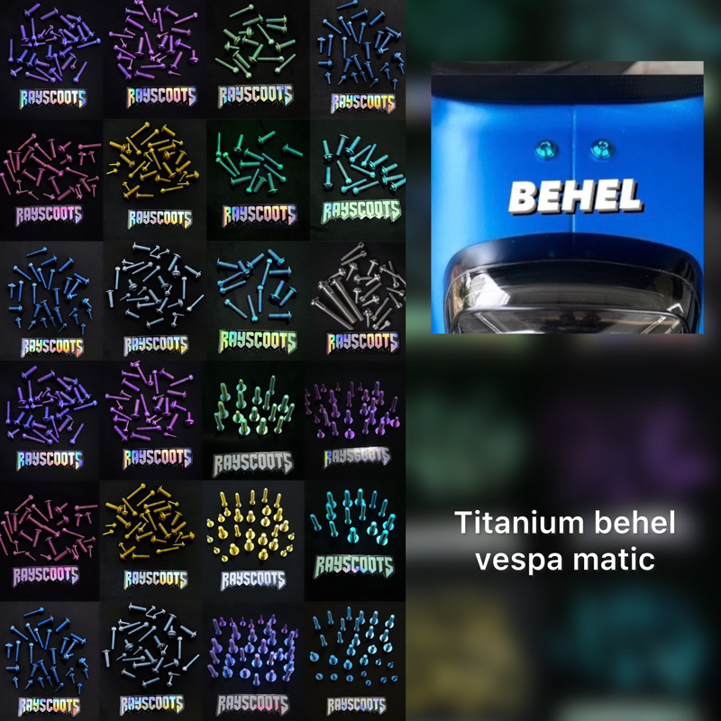 Jual Baut Titanium Behel Vespa Matic Sprint Primavera Lx S | Shopee ...