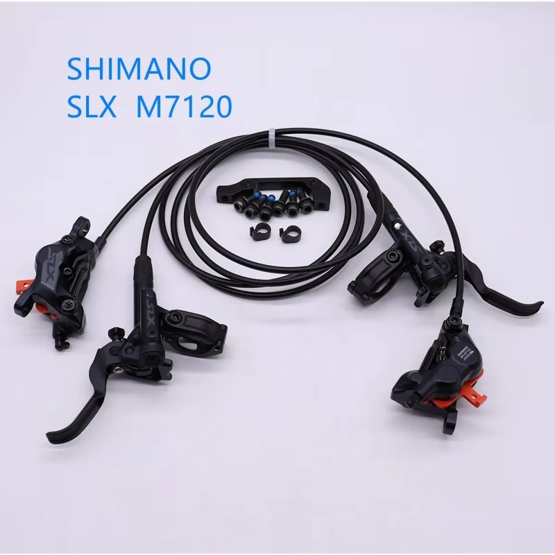 Jual BRAKE SET HIDROLIS SHIMANO SLX M7120 4 PISTON | Shopee Indonesia