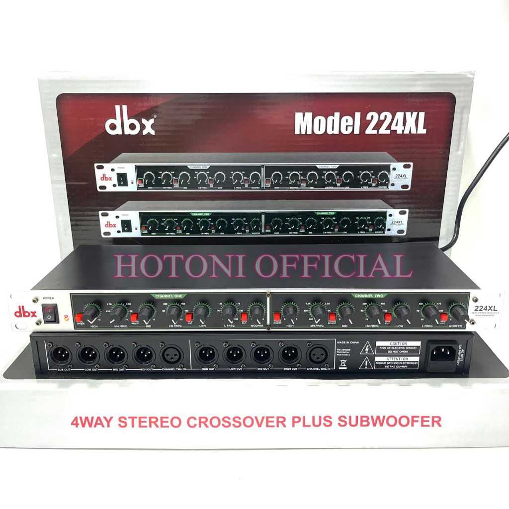 Jual Crossover DBX 224XL 4way Plus Subwoofer Grade A dbx224 xl Crosover ...