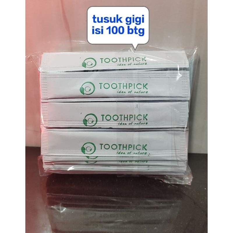 Jual TUSUK GIGI BAMBU ISI 100btg, Tusuk gigi ion / tusuk gigi steril ...
