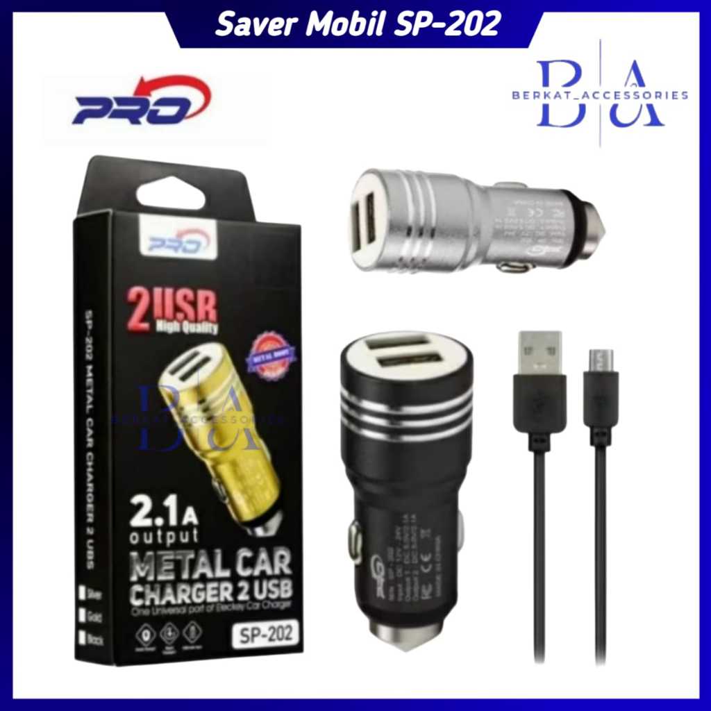 Jual Car Charger /Saver Mobil SP_ 202 PRO/ 2 Ports USB | Shopee Indonesia