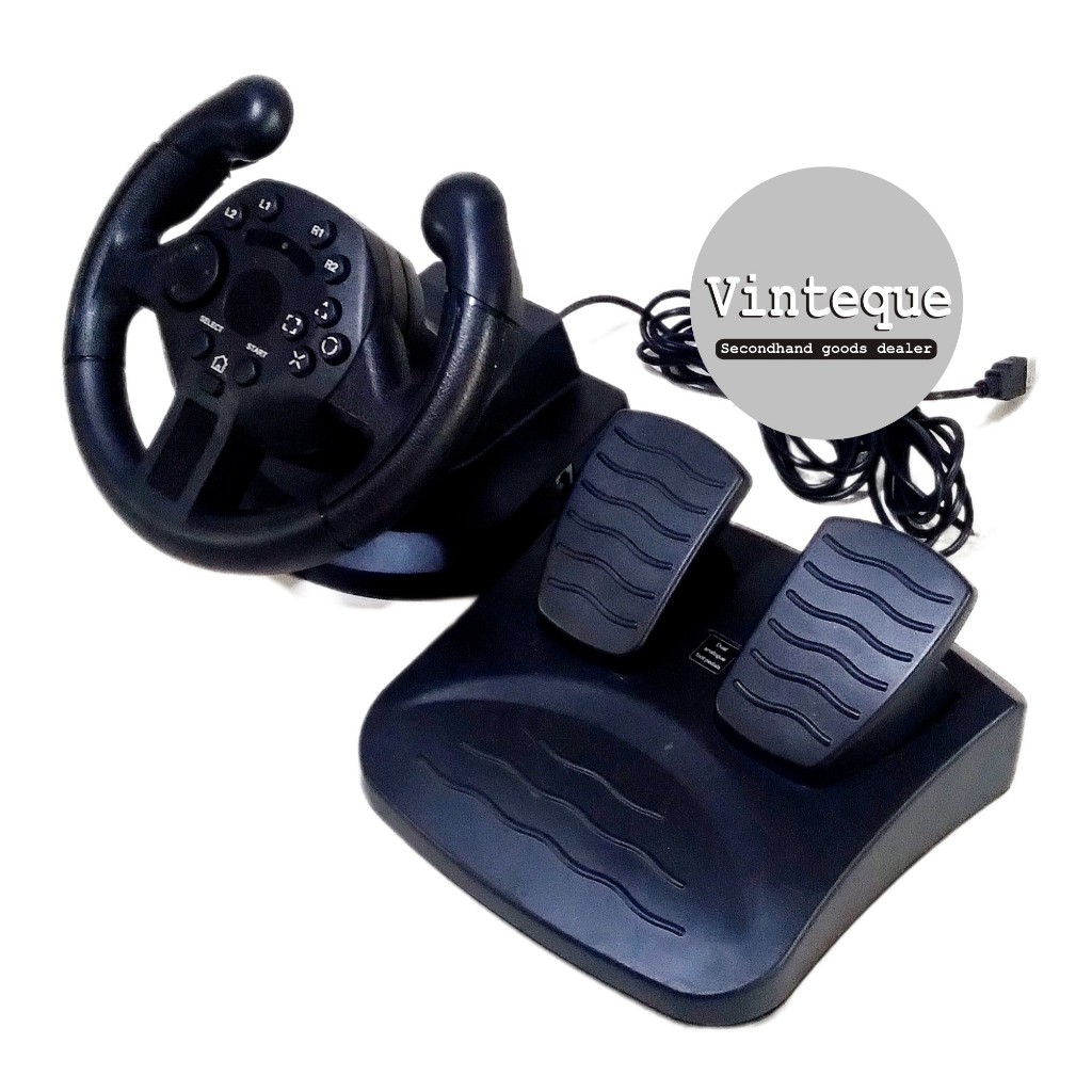 Jual Joystick Stir Mobil Racing Game Steering Wheel Vibration for XBOX ...