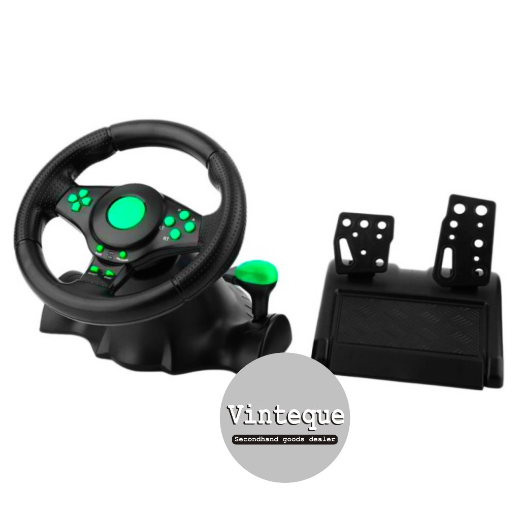 Jual Joystick Stir Mobil Racing Game Steering Wheel for XBOX 360 PS2 ...