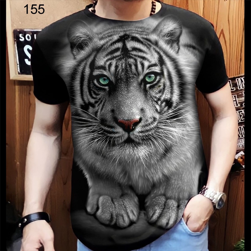 Jual Kaos DIstro Macan Taring putih MC 37 | Shopee Indonesia