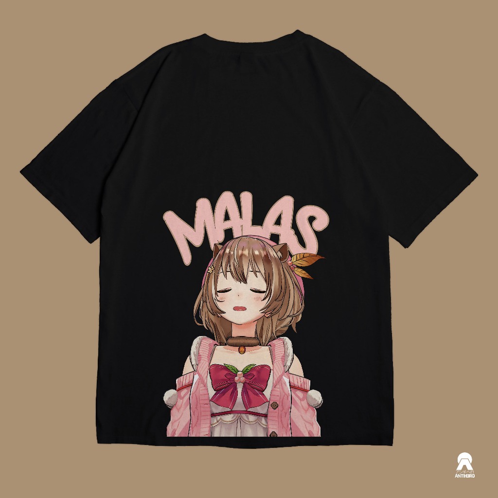 Jual Kaos AYUNDA RISU MALAS Hololive Holo ID Vtuber T-Shirt Cotton ...