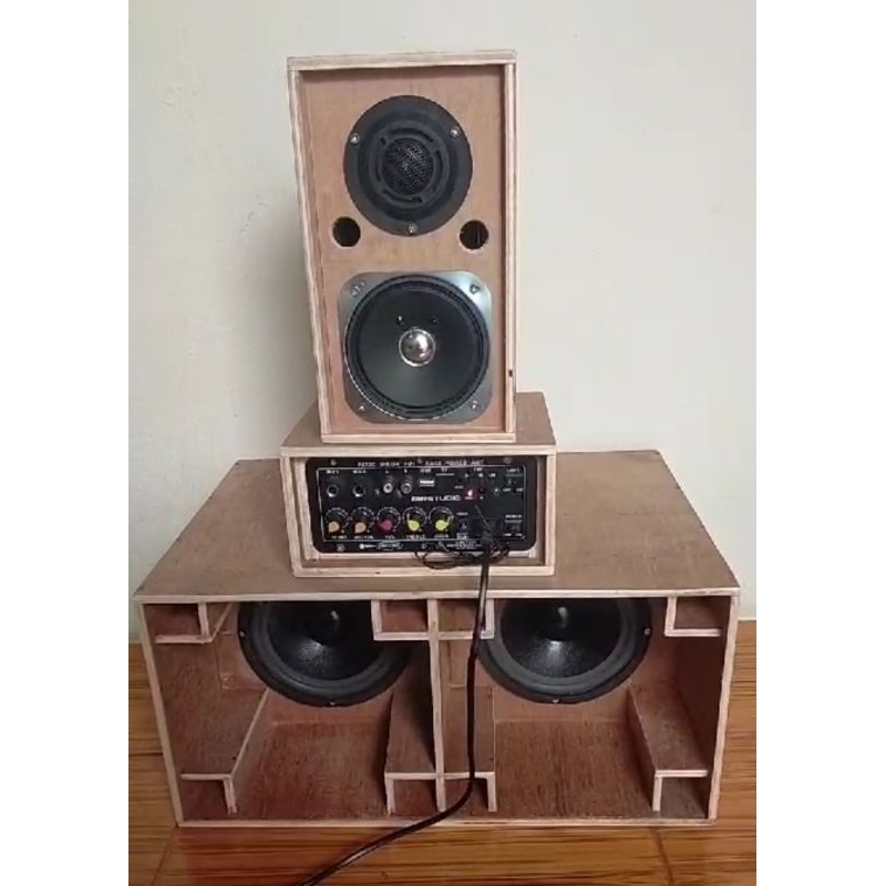 Jual Paket Lengkap Sound Miniatur Siap Bunyi Box Line Array 4 Inch dan ...