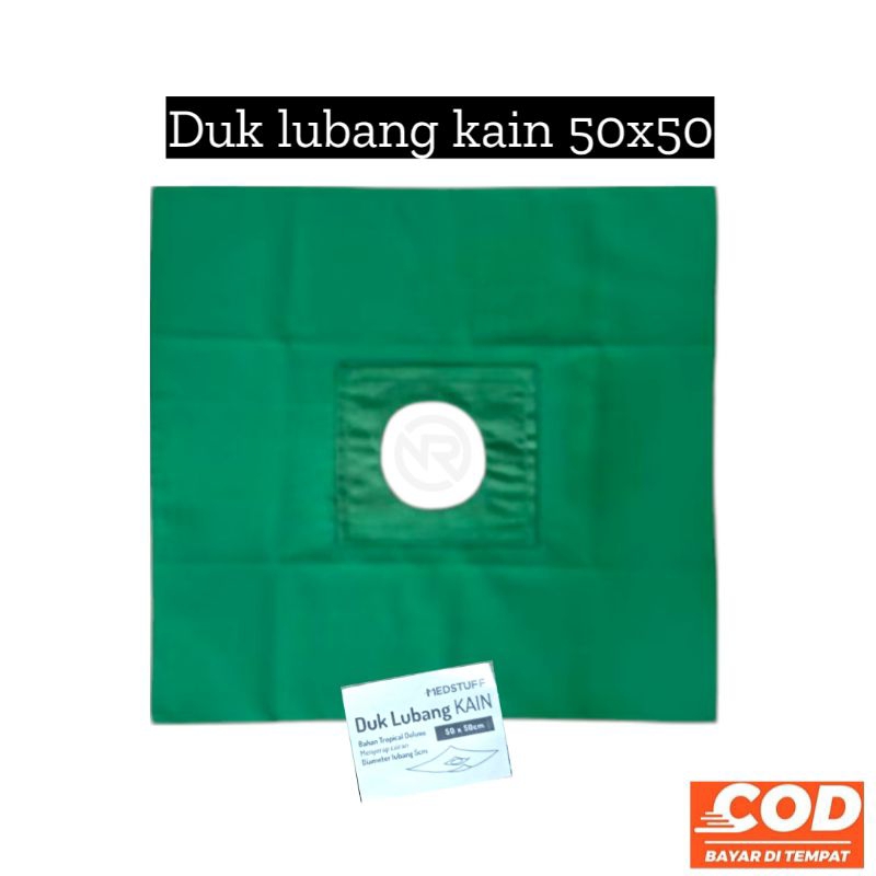 Jual Duk lubang kain 50x50/Duk kain operasi atau sunat | Shopee Indonesia