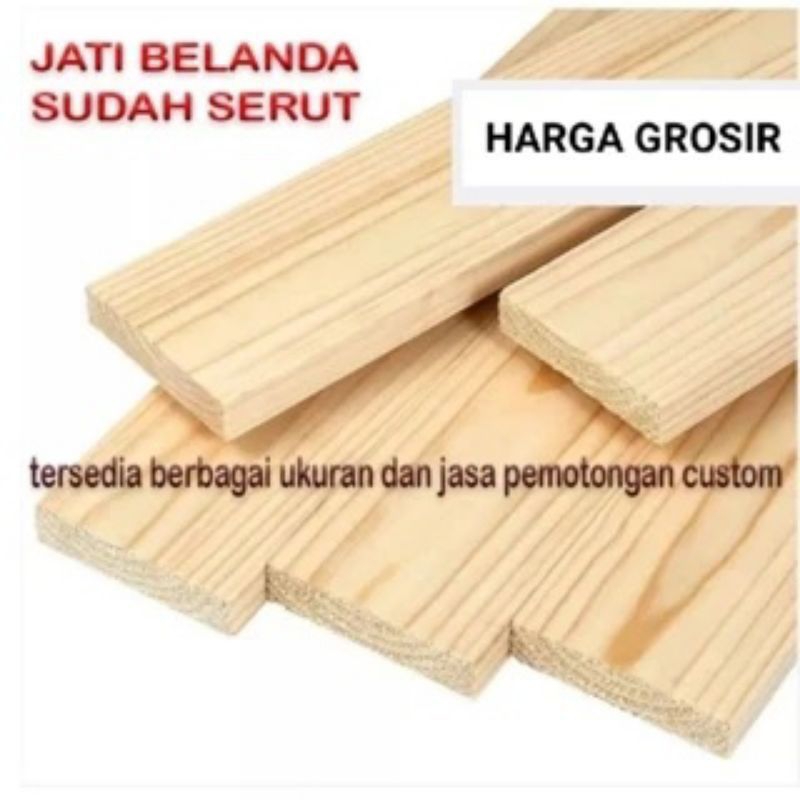 Jual MURAH!!KAYU STRIP JATI BELANDA LEBAR 2 CM TEBAL 5 MM BERBAGAI ...
