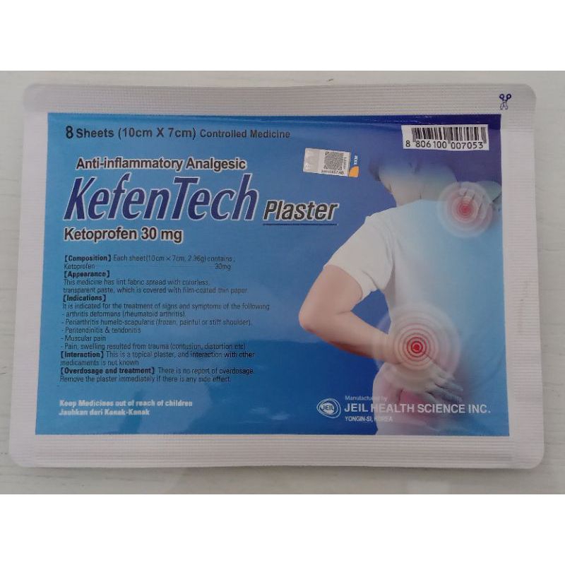 Jual KEFEN TECH PLASTER KOYO SENDI & OTOT MADE IN KOREA, ISI: 8 LEMBAR ...