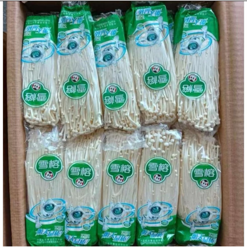 Jual JAMUR ENOKI 1 PACK 100 GR / ENOKI SEGAR FRESH | Shopee Indonesia