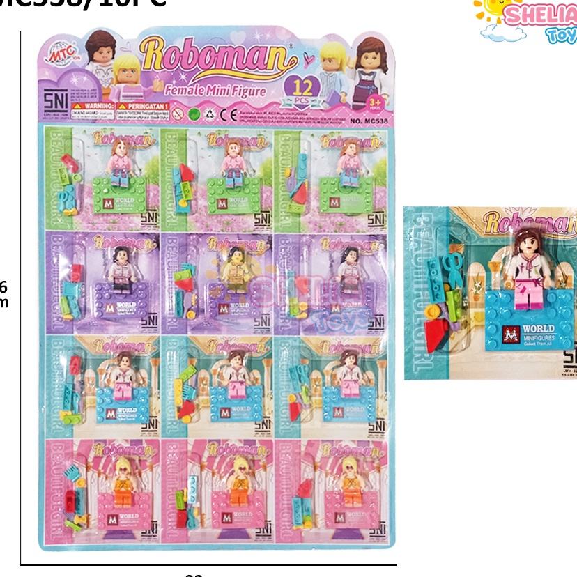 Jual Promo Terkini MC538ROBOMAN BLOCK SERI PEREMPUANLEGO BLOCK GIRL ...