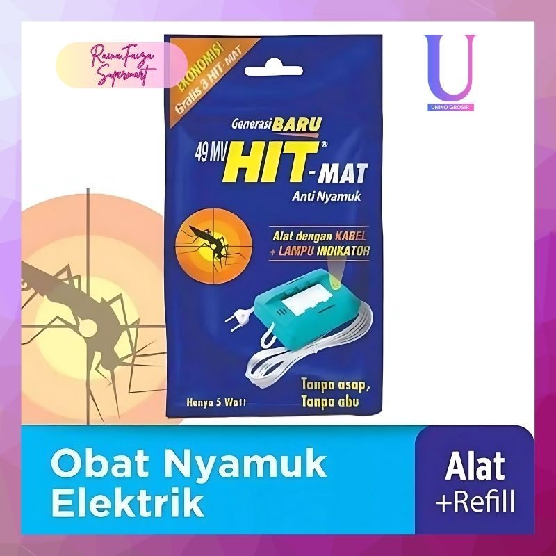 Jual Hit Mat Alat & Refill Anti Nyamuk Listrik / Obat Nyamuk Elektrik ...