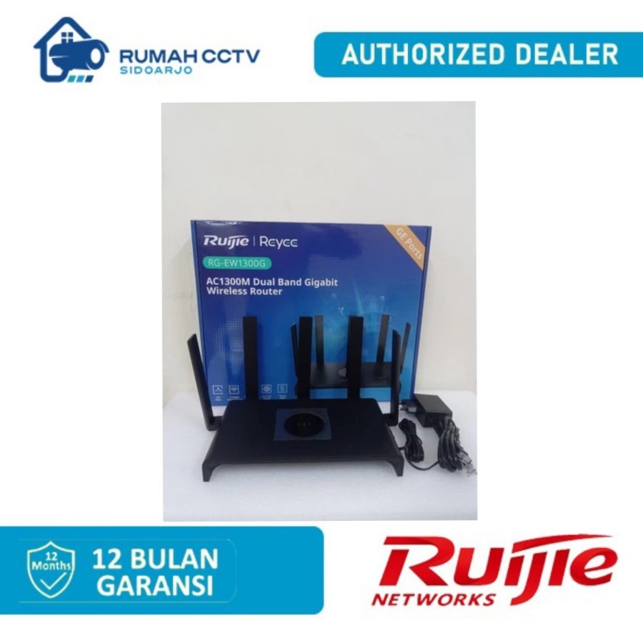 Jual Ruijie RG-EW1300G 1300M Dual-band Gigabit Wireless Router | Shopee ...