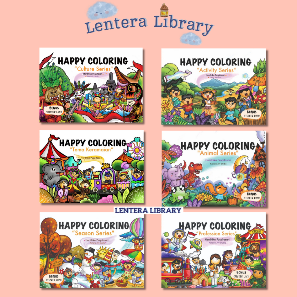Jual Buku Coloring - Happy Coloring Series - C-Klik Media | Shopee ...