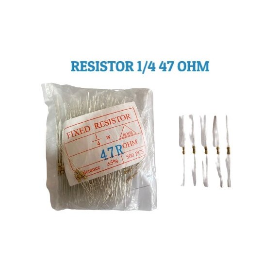 Jual RESISTOR 1/4watt 47R OHM (10) | Shopee Indonesia
