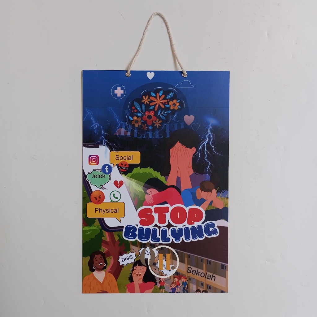 Jual Hard Poster Stop Bullying - Stop Perundungan Sekolah - Edukasi Bullying Anak | Shopee Indonesia