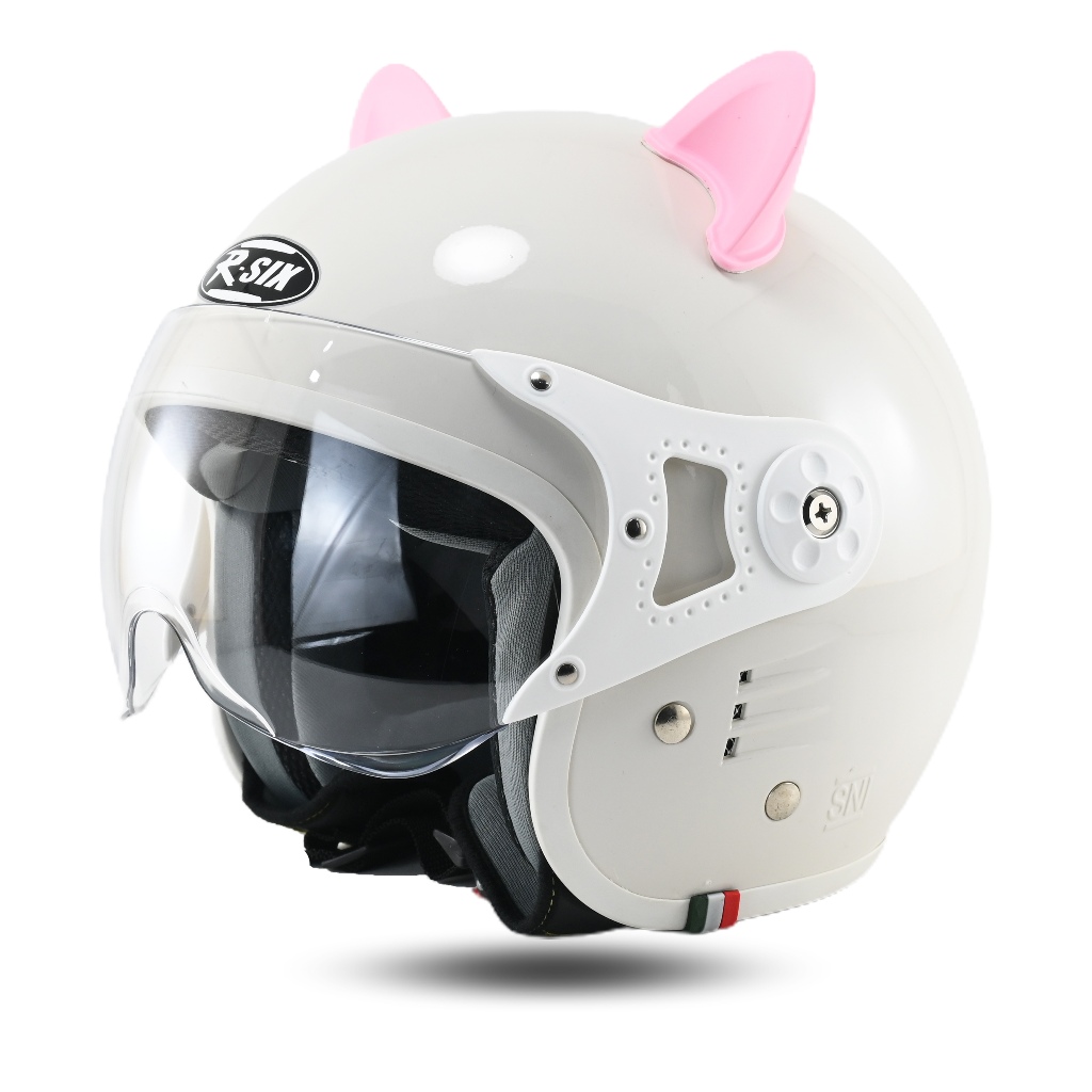 Jual Helm Bogo Wanita Dewasa Cantik Retro Motor SNI Warna Pastel Kaca ...
