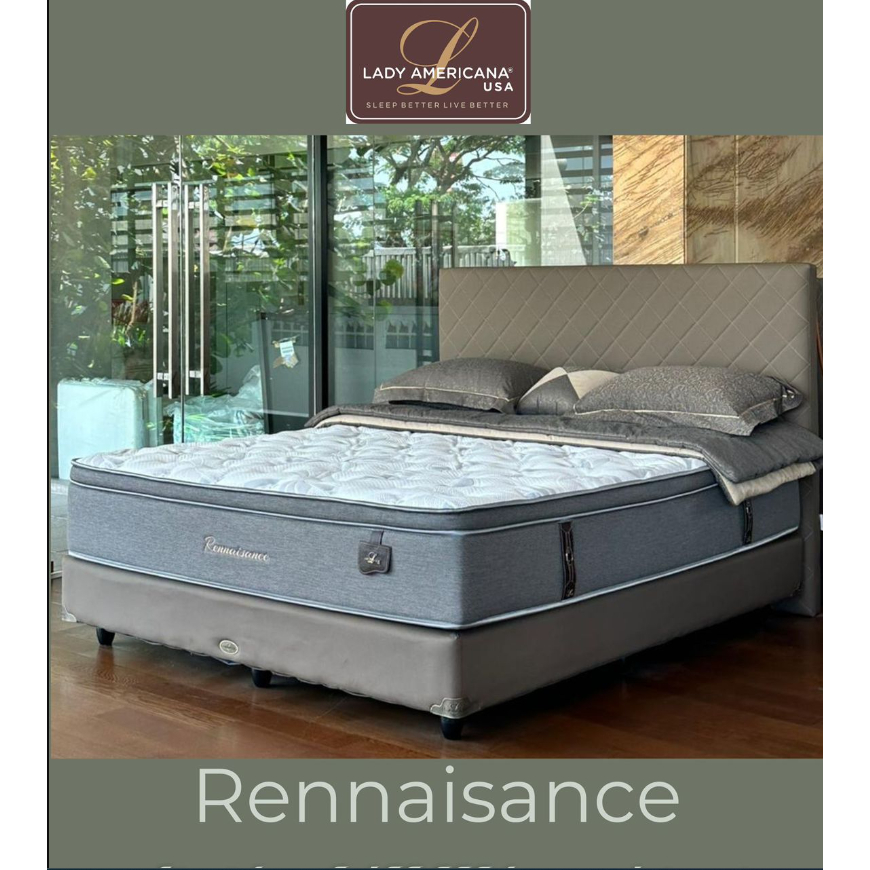 Jual KASUR SPRINGBED LADY AMERICANA RENAISSANCE | Shopee Indonesia