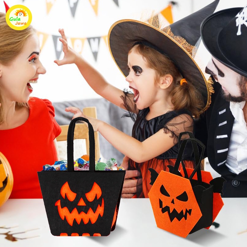 Jual Tas Permen Labu Haloween Labu Halloween Candy Bag Trick Or Treat ...