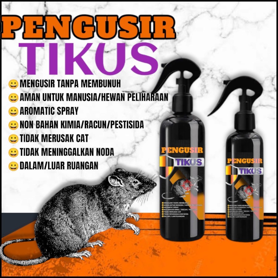 Jual Pengusir Tikus Cairan Anti Tikus Obat Tikus Tidak Beracun Aroma ...