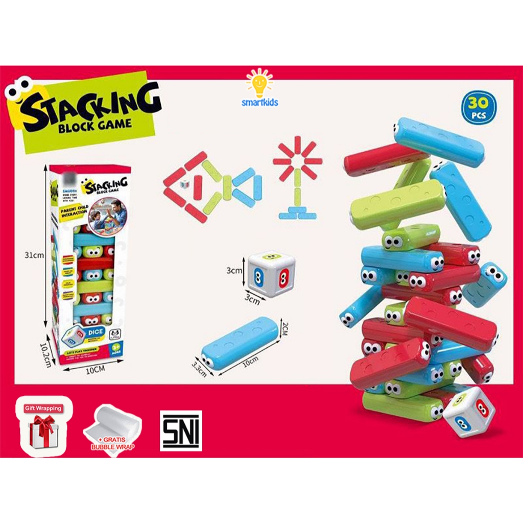 Jual Mainan Stacking Block Caterpillar Lucu Stacko Uno Susun Puzzle ...