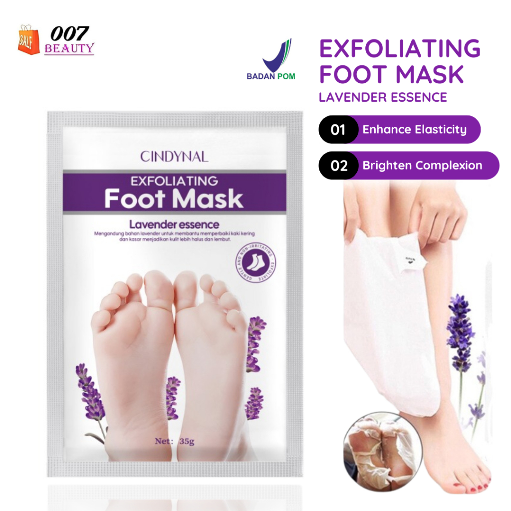 Jual [ BPOM ] CINDYNAL FOOT MASK MASKER KAKI / Foot Peeling Exfloating ...