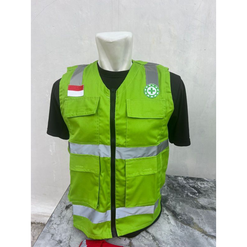 Jual Rompi safety first Hijau/Rompi Lapangan/Rompi tambang | Shopee ...