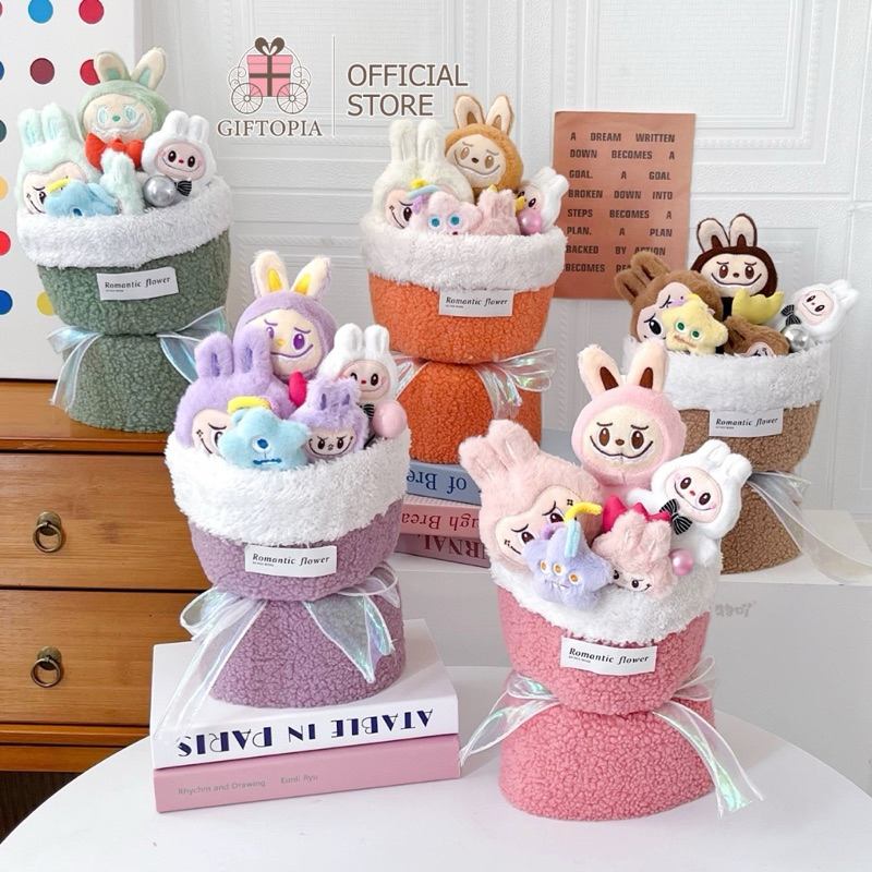 Jual GIFTOPIA READYSTOCK Buket Boneka Labubu Popmart LED Kawaii Plush ...