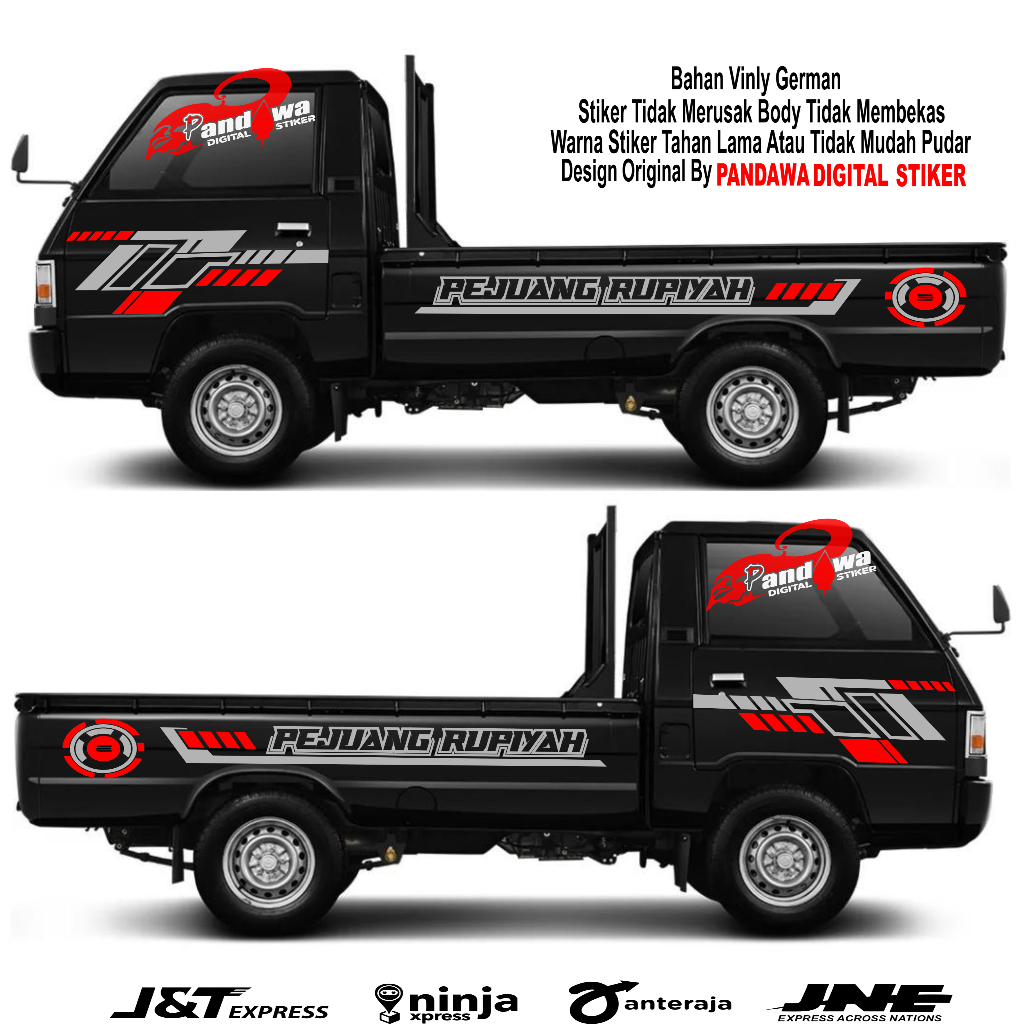 Jual stiker cutting mobil l300 cutting stiker mobil pick up l300 ...