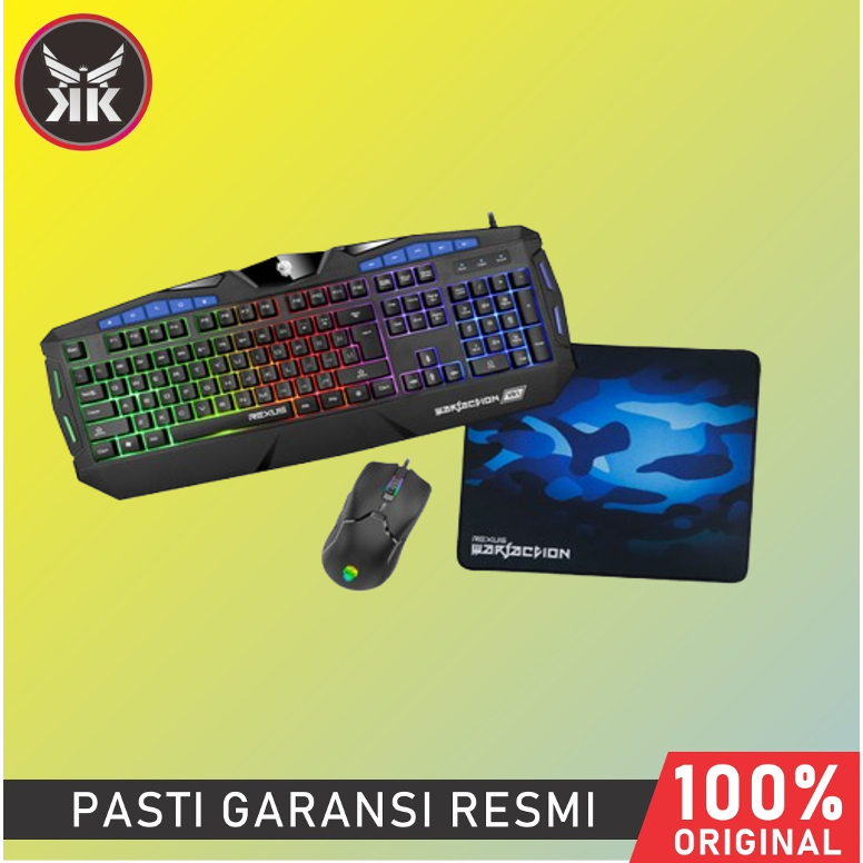 Jual REXUS KEYBOARD MOUSE WARFACTION VR1 COMBO | Shopee Indonesia