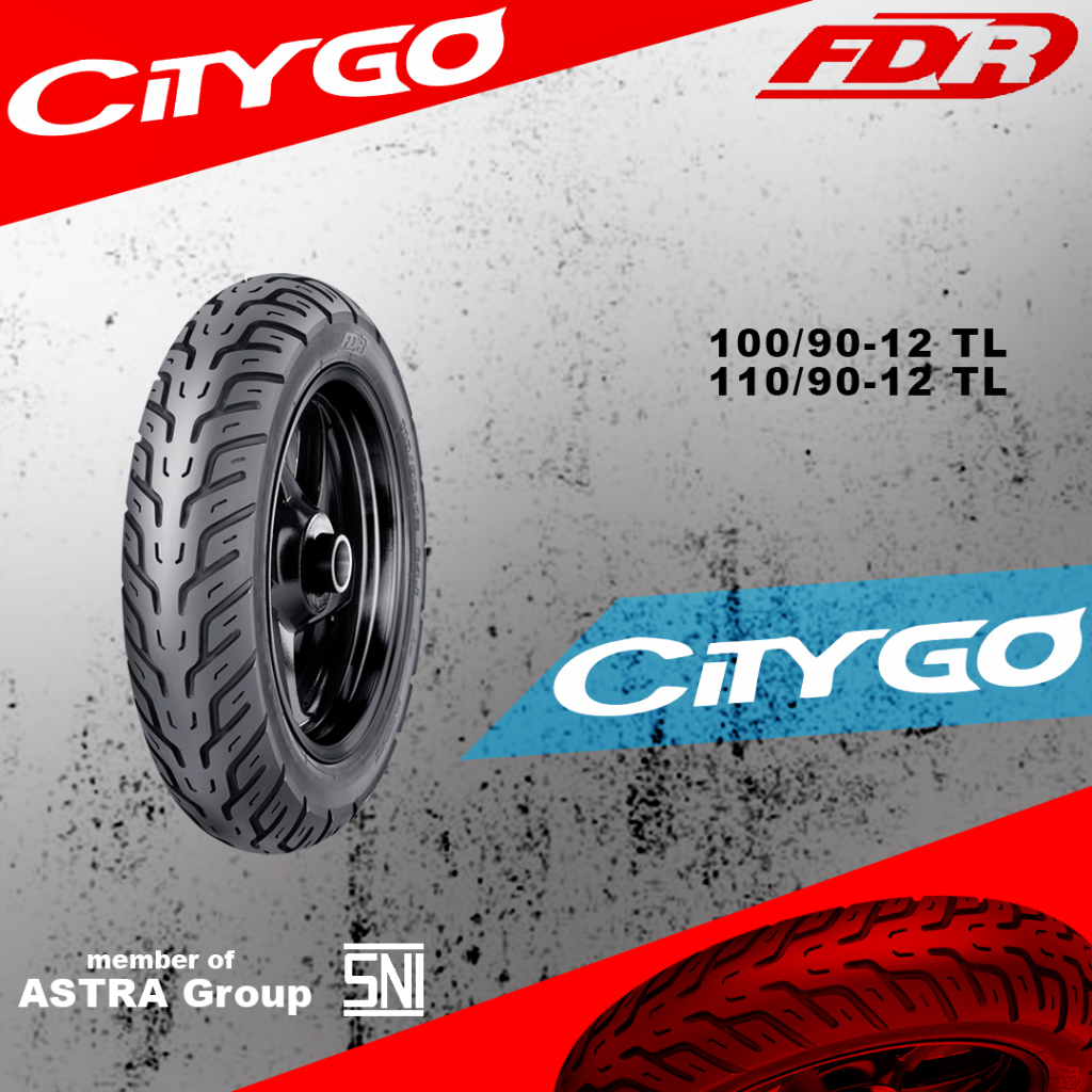 Jual Ban tubeless matic ring 12 fdr city go tl (Scoopy/Genio/Beat ...