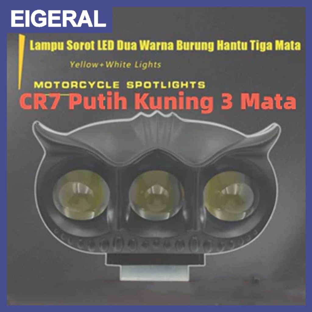 Jual Lampu Sorot Motor Burung Hantu Bermata Tiga 3mata 40w 12-80v led ...