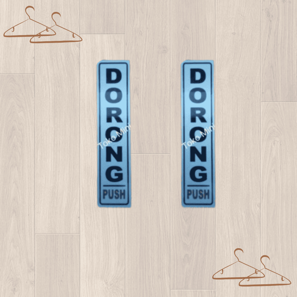 Jual SIGN LABEL DORONG PINTU - PUSH DOOR SIGN PLAT (1 BUAH) | Shopee ...