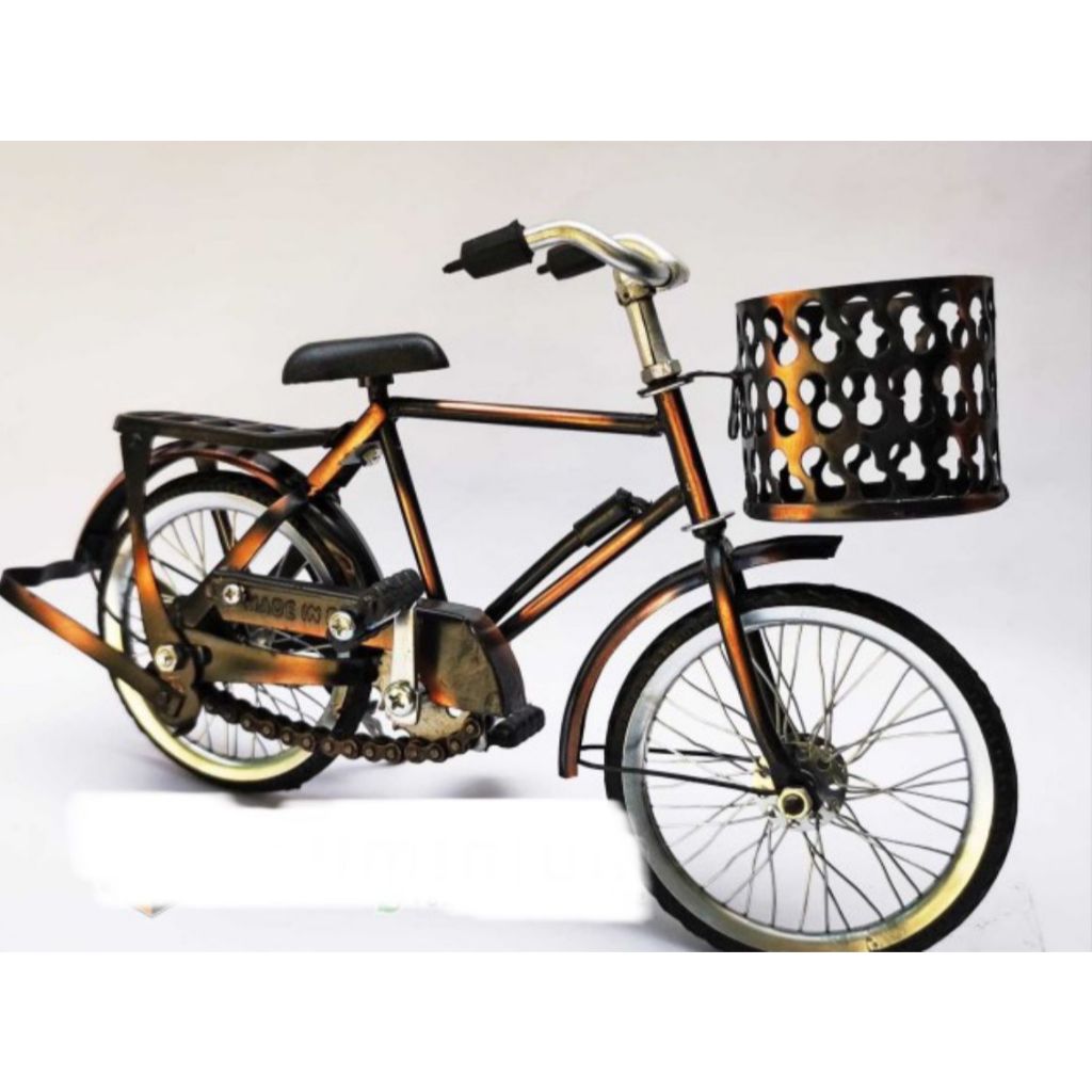 Jual DIECAST METAL BESI MINIATUR BECAK SEPEDA ONTHEL ANTIK JADUL ...