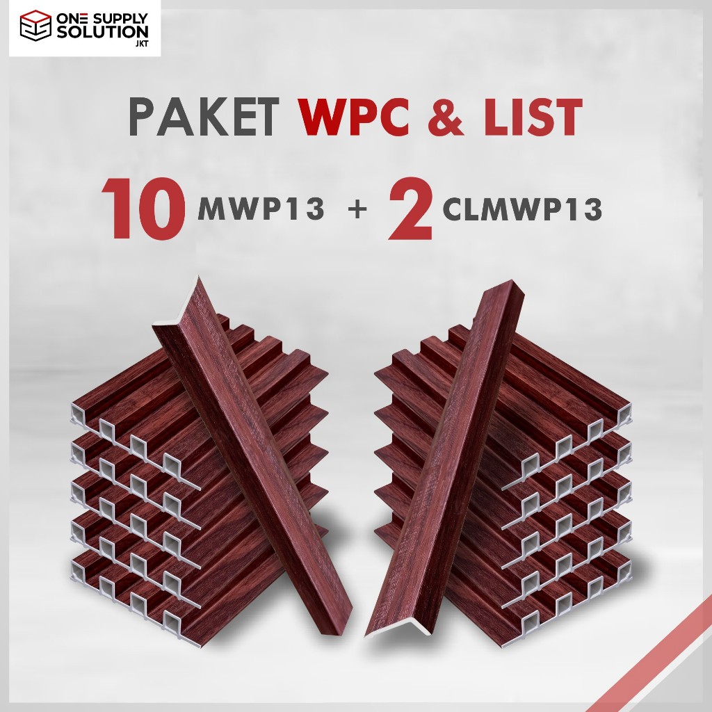 Jual PAKET WALLPANEL FREE 2 LIST / WPC PAKET 10 + LIST 2 PCS / 3 METER ...