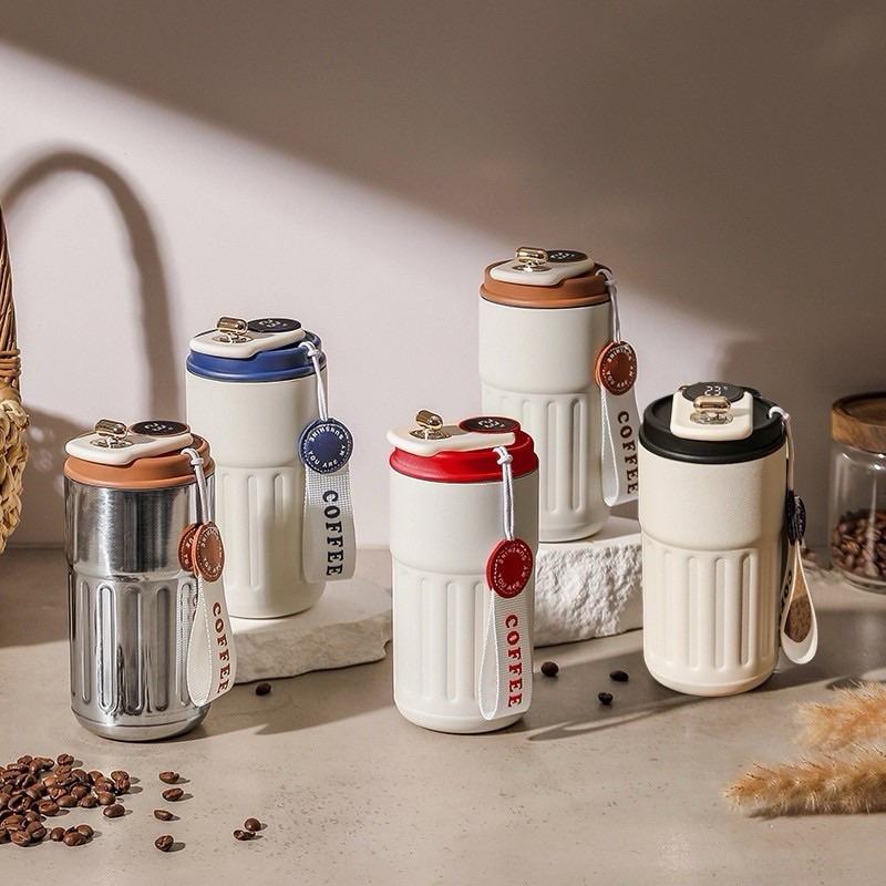 Jual Tumbler termos stainless steel mug coffee SUS 316 ukuran 450 ML tumbler cup coffee digital ...