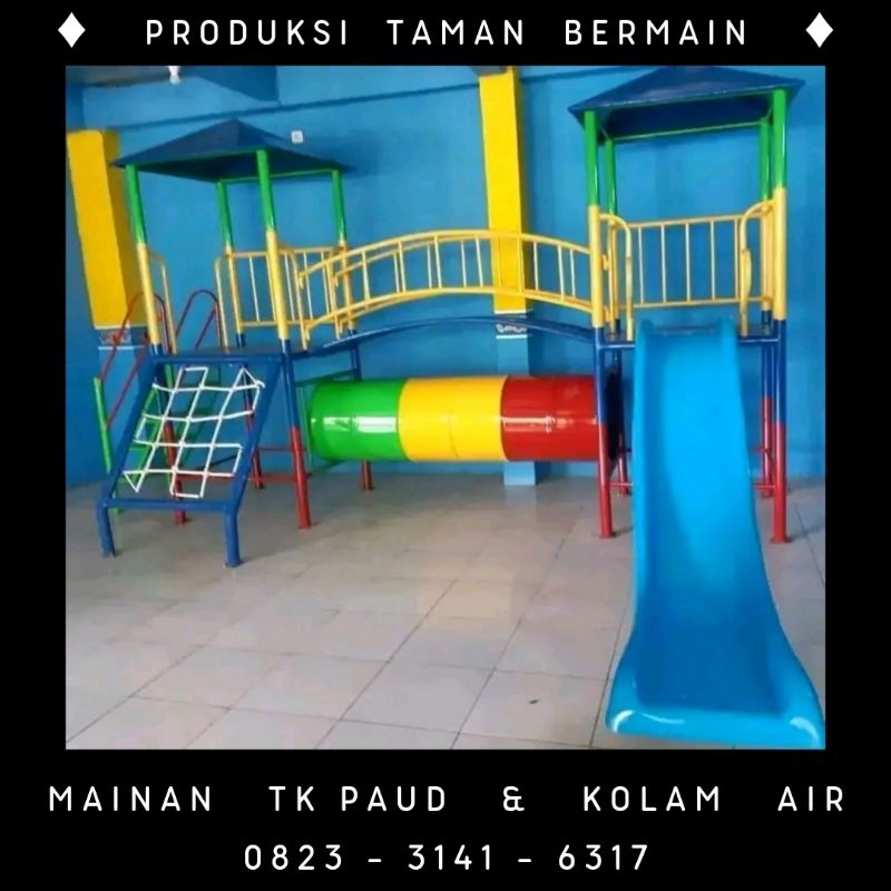Jual playground indoor, rumah perosotan, mainan tk / paud | Shopee ...
