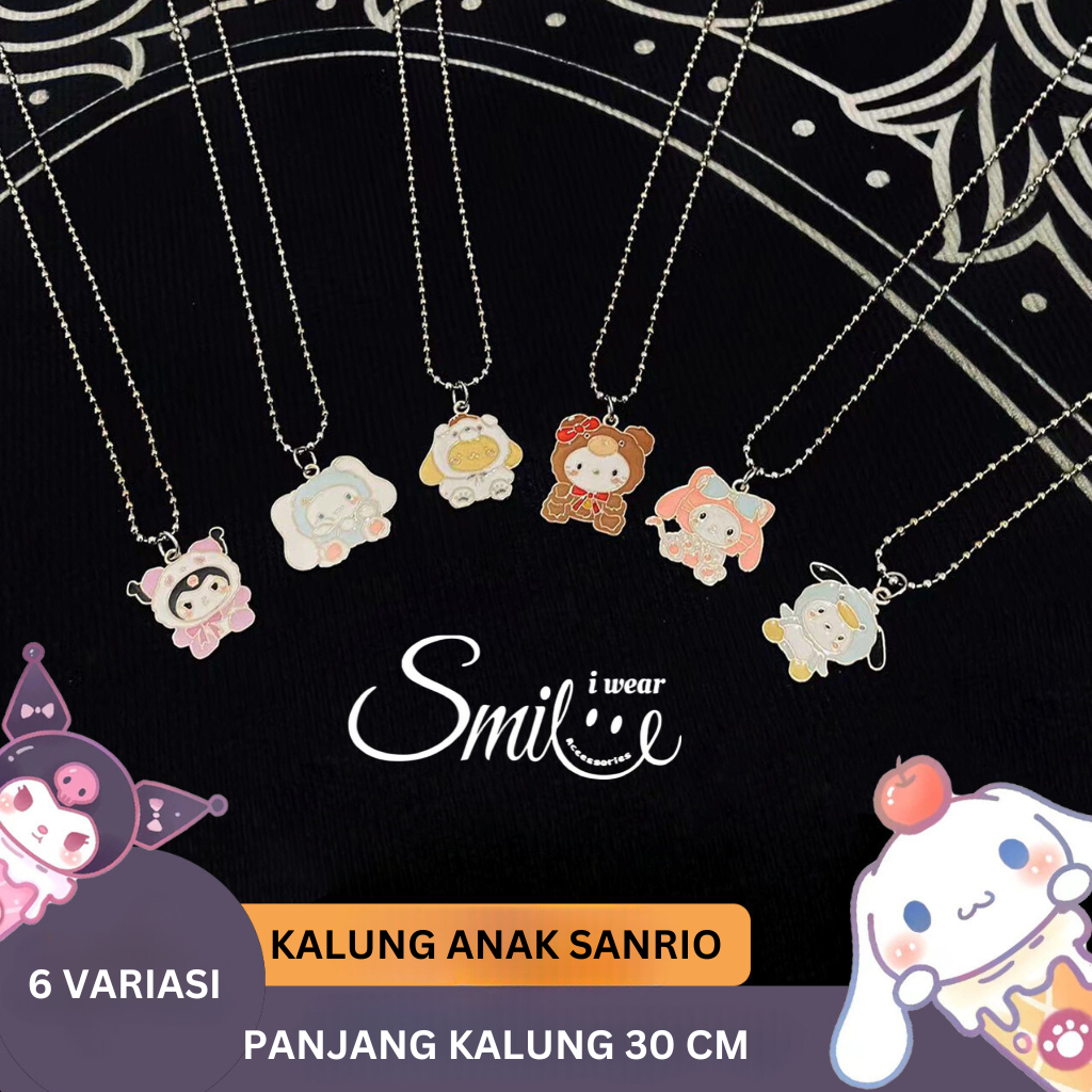 Jual IWS KALUNG FASHION ANAK/KALUNG ANAK SANRIO/KALUNG MELODI KUROMI ...